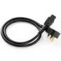 QED XT5 Mains Power Cable - UK Plug