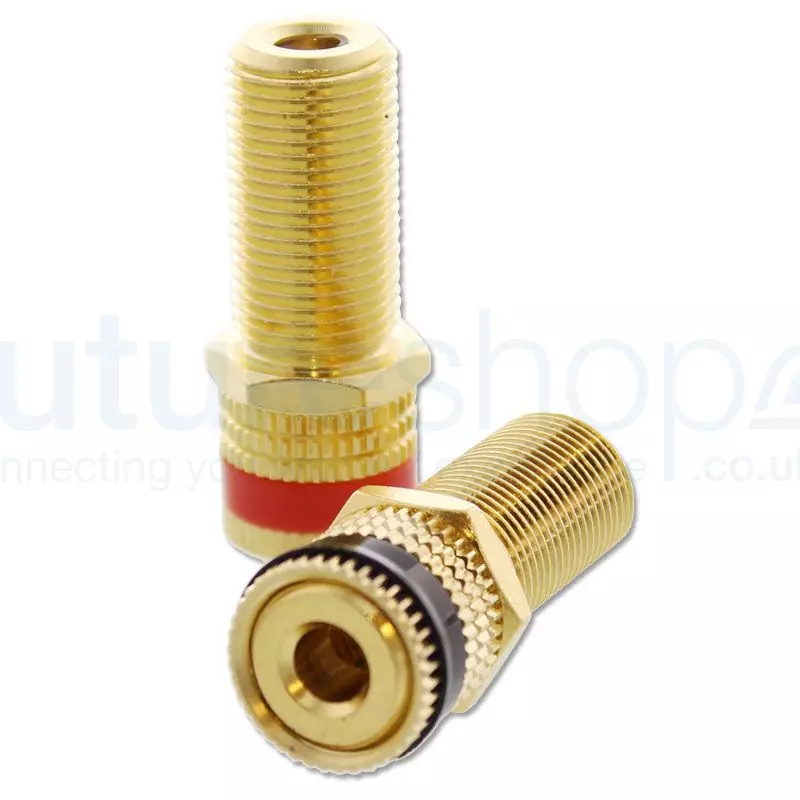 High Quality GD-4MM-BANANA Gold-Plated 4mm Banana Plug Couplers (Pair)