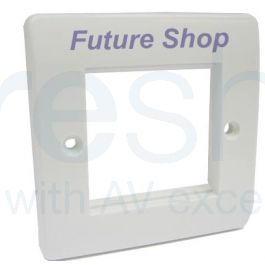 FSUK MEDIA-GANG-APERTURE-PLATE Click Media 1 Gang Twin Aperture Plate