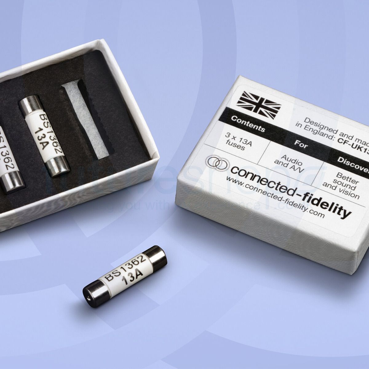 Connected Fidelity CF UK Mains Fuses 5A 13 Amp