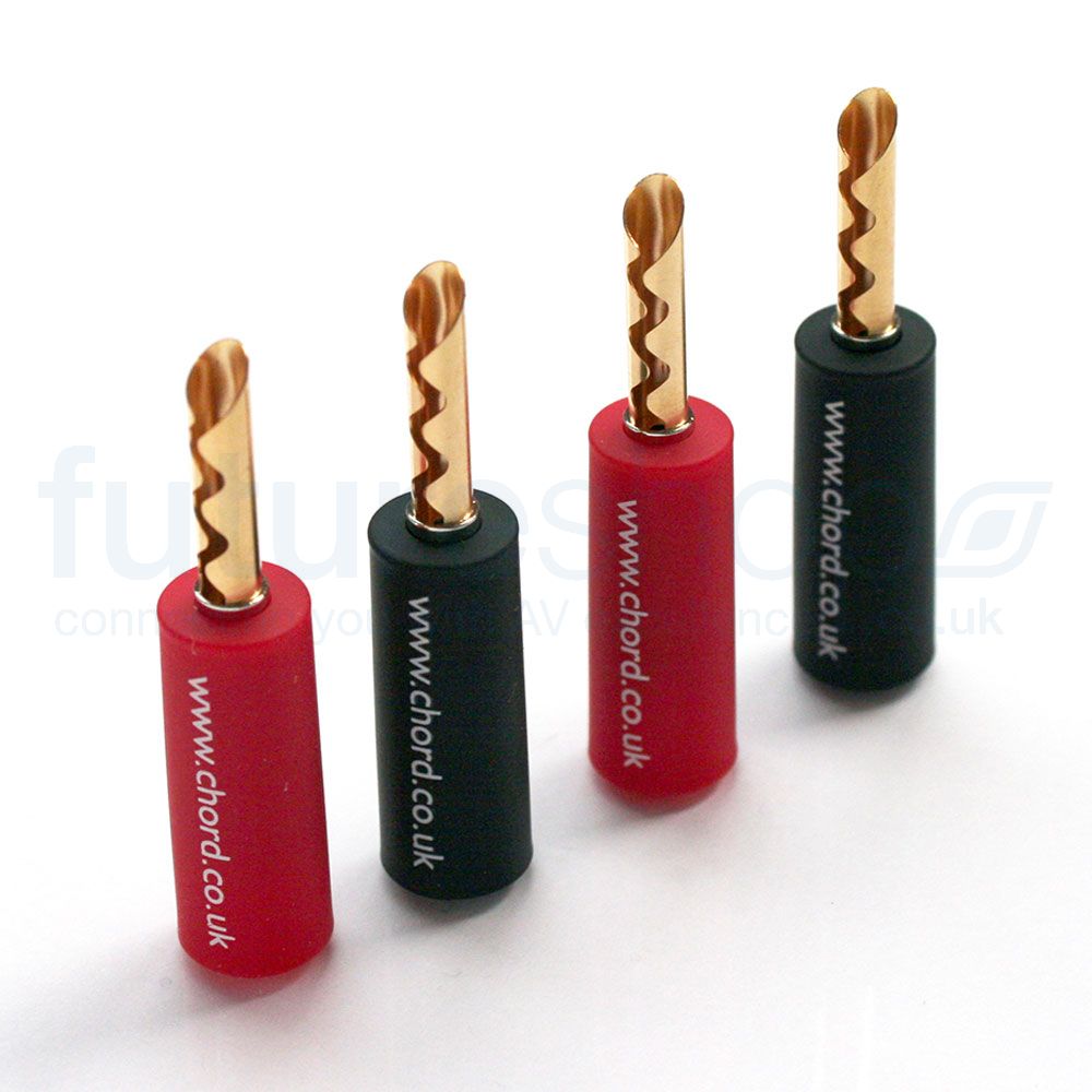 Chord 4mm Banana Plugs - 4 Pack Kit
