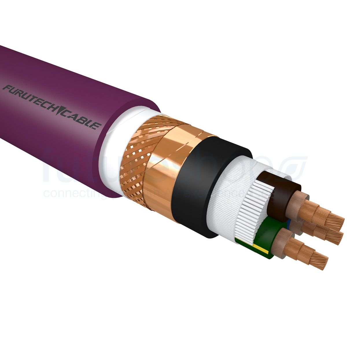 Furutech DPS-4.1 High End Audio Grade Power Cable FI-1363(R) NCF to FI ...