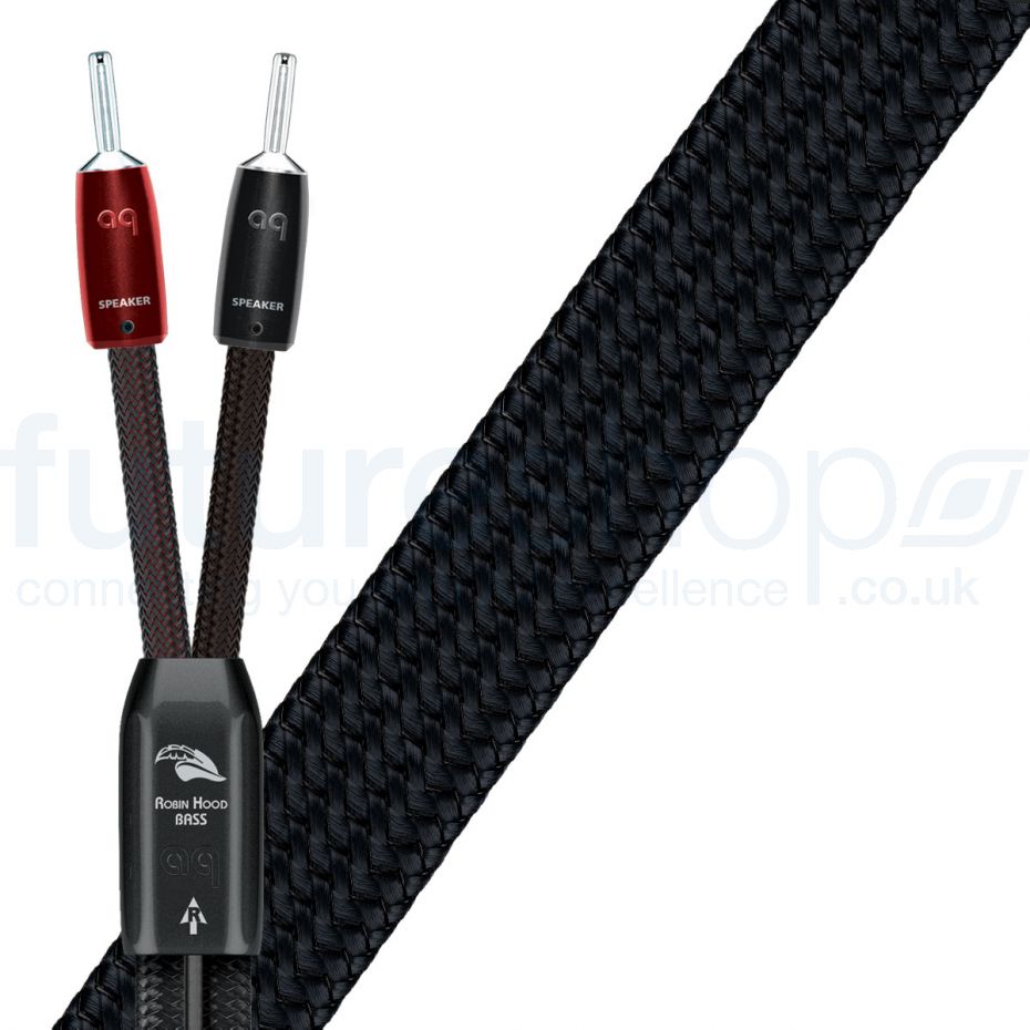 AudioQuest Robin Hood Zero + Bass Speaker Cable 2.5m Spade to Banana ...