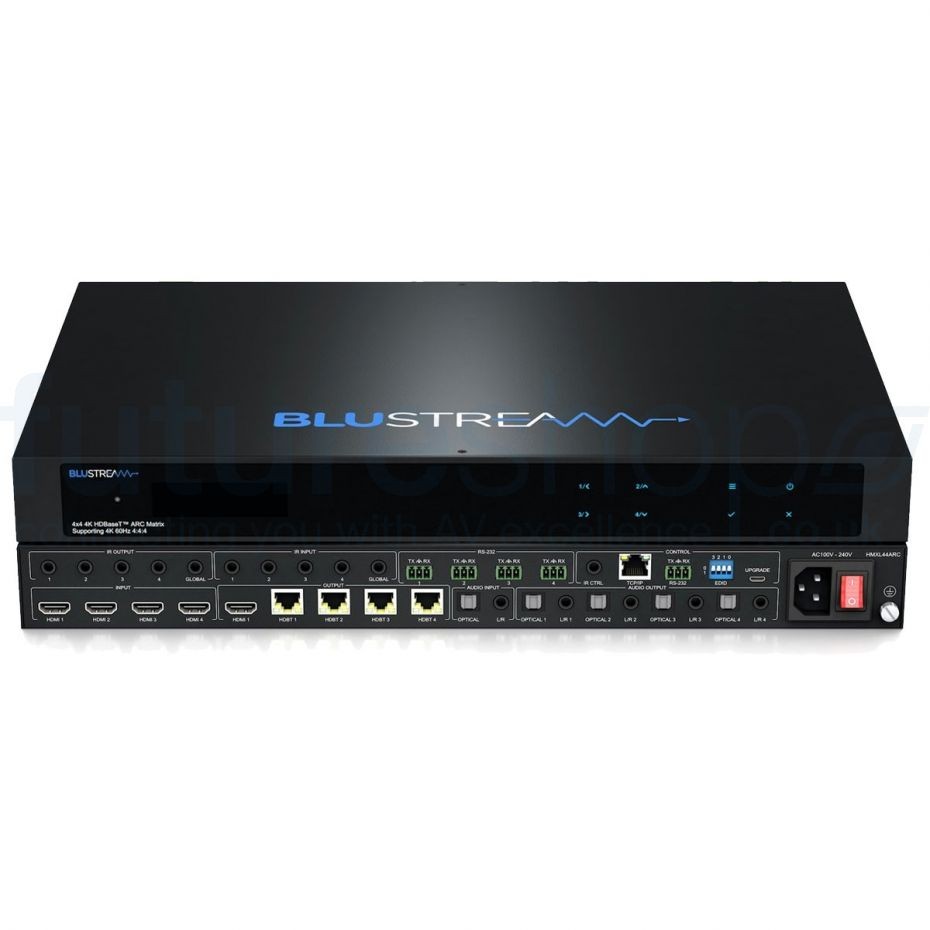 Blustream HMXL44ARC-KIT 4x4 HDBaseT™ AV Matrix - 4K 60Hz 4:4:4