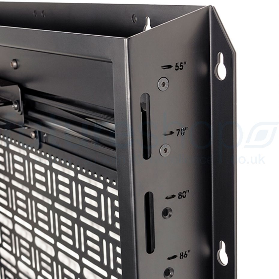 B-Tech Flat Screen Wall Mount with Pull-Down AV Storage Tray