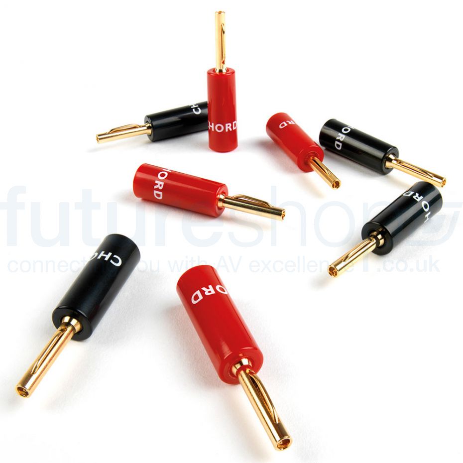 Chord 4mm Banana Plugs - 4 Pack Kit