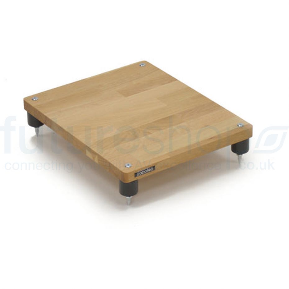 Atacama Apollo Storm 3 Solid Oak Hi-Fi Rack Inc. Base Shelf